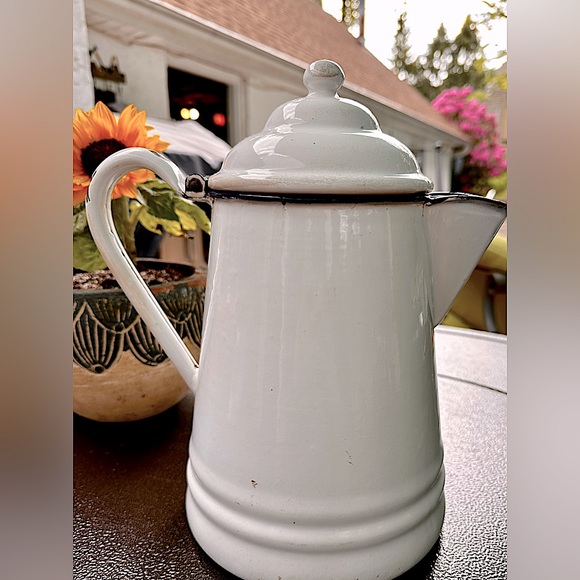 Dining | Vintage Enamelware Coffee Pot | Poshmark